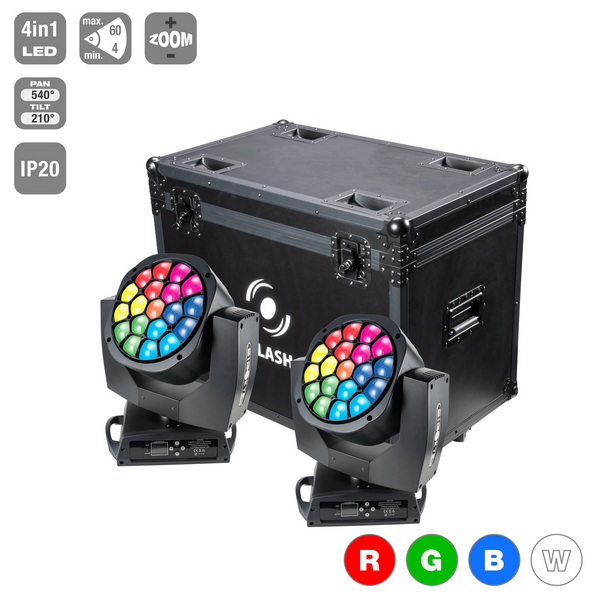 FLASH 2x Moving Head 19x15W BIG EYE - Hangtechnika, fénytechnika ...